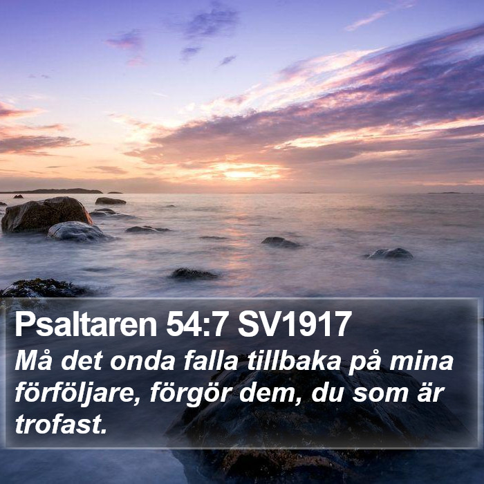 Psaltaren 54 Bible Images - Psaltaren Chapter 54 SV1917 Bible Verse ...
