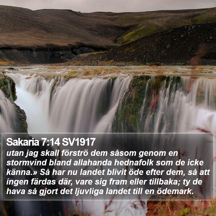 Sakaria 7 Bible Images - Sakaria Chapter 7 SV1917 Bible Verse Pictures